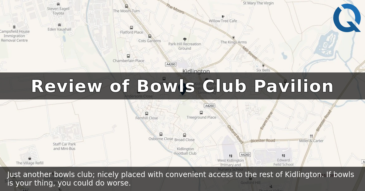 Review of Bowls Club Pavilion – Dan Q
