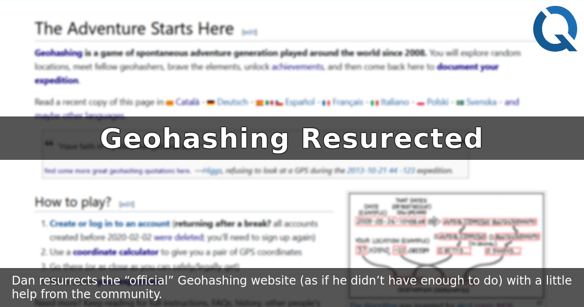 Geohashing Resurected – Dan Q