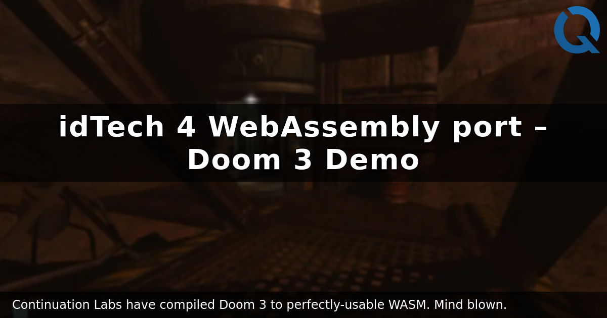 idTech 4 WebAssembly port – Doom 3 Demo – Dan Q