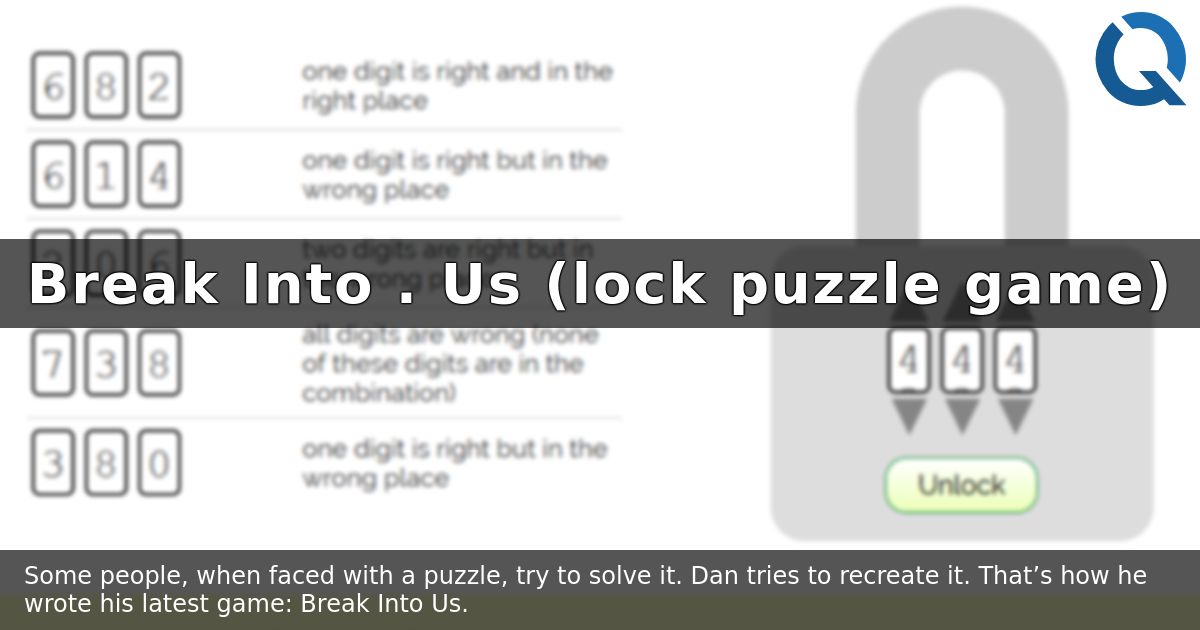 Break Into . Us (lock puzzle game) – Dan Q