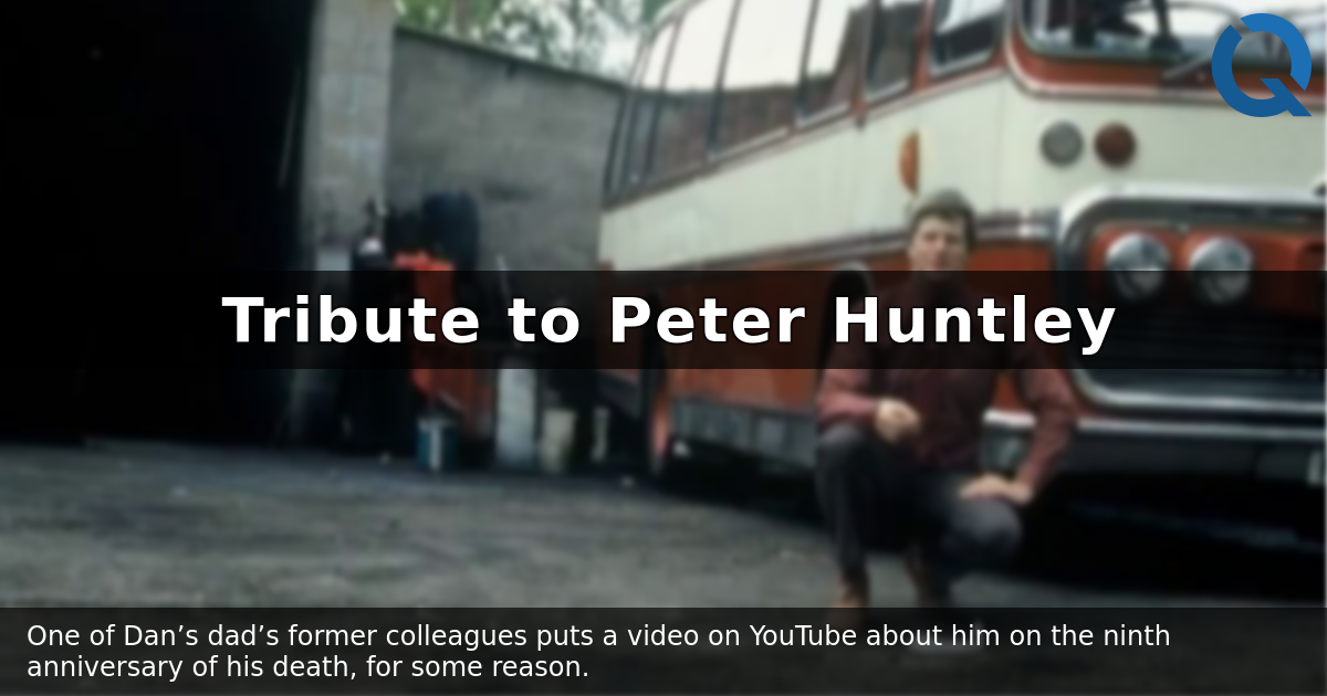 Tribute to Peter Huntley – Dan Q