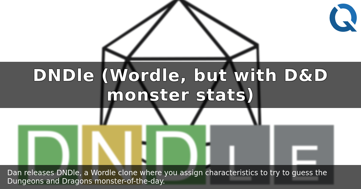 DNDle (Wordle, but with D&D monster stats) – Dan Q