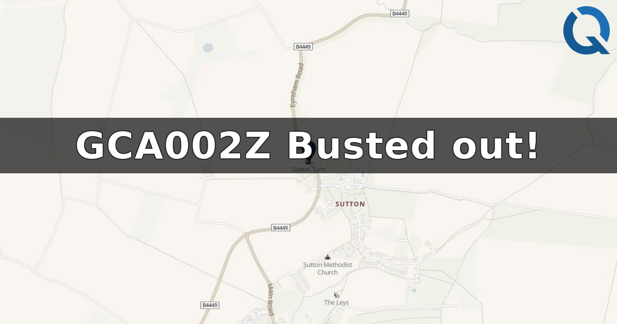 Dan Q found GCA002Z Busted out! – Dan Q