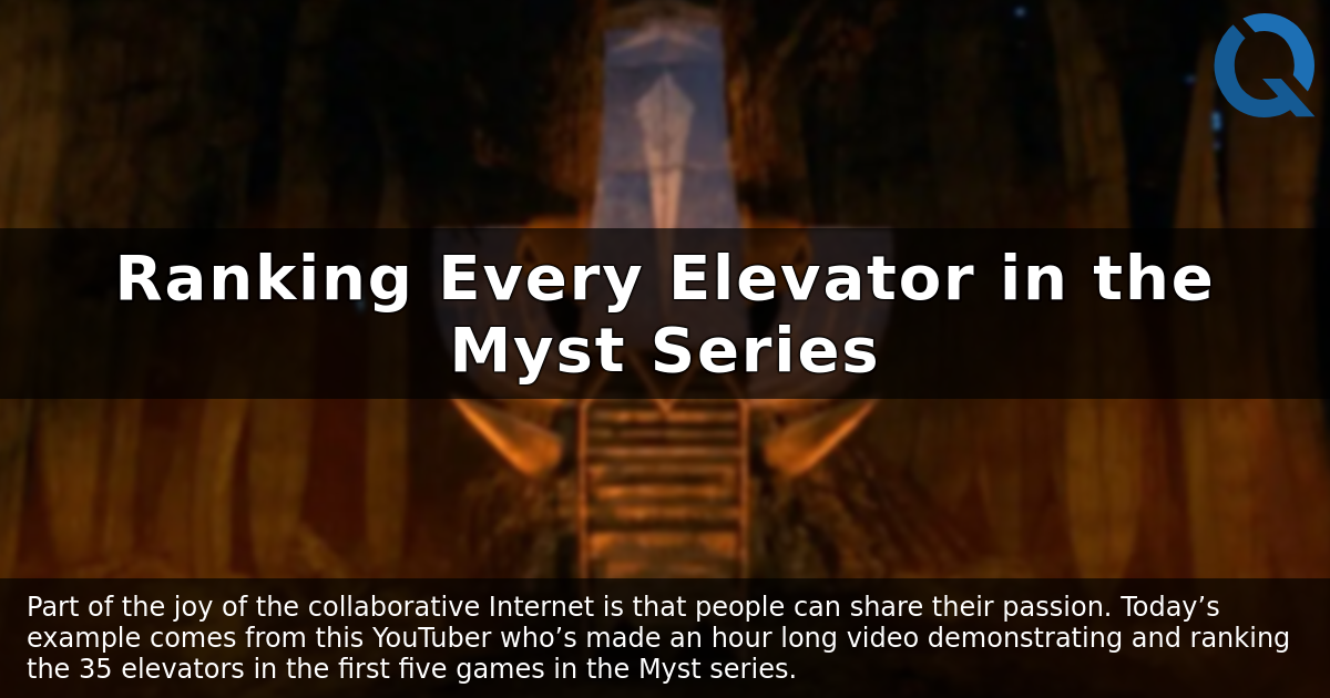 Ranking Every Elevator in the Myst Series – Dan Q
