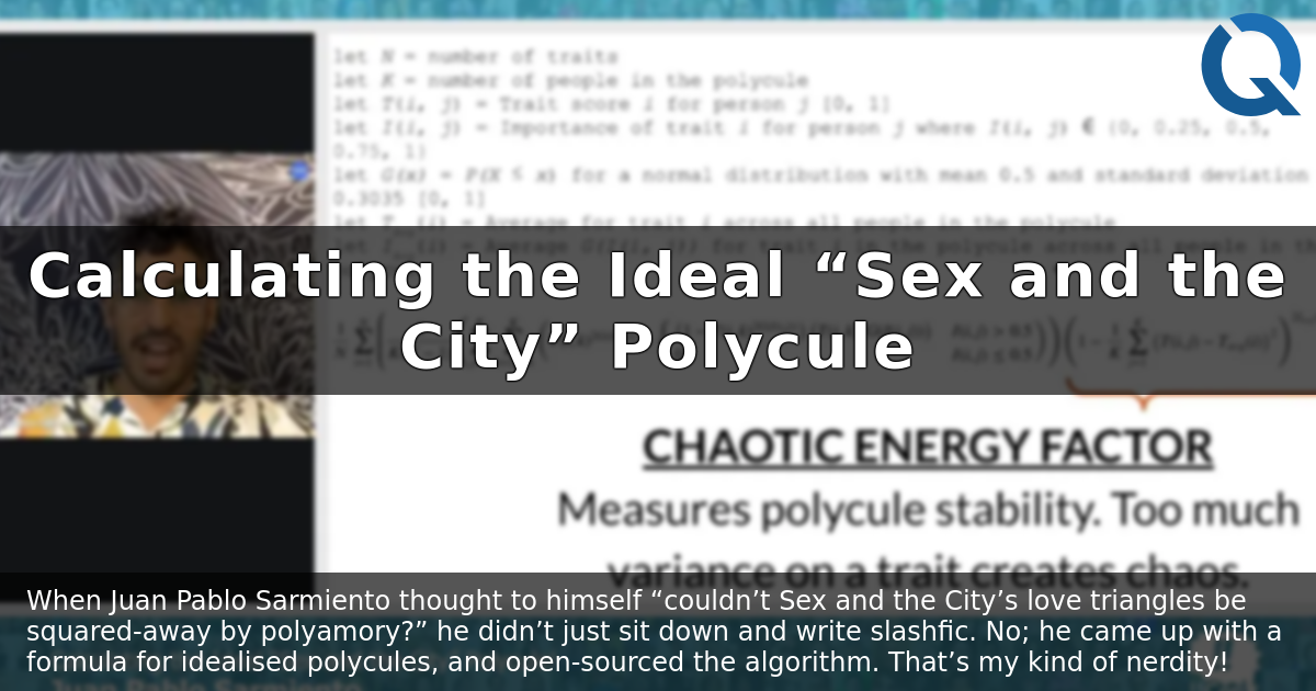 Calculating the Ideal “Sex and the City” Polycule – Dan Q