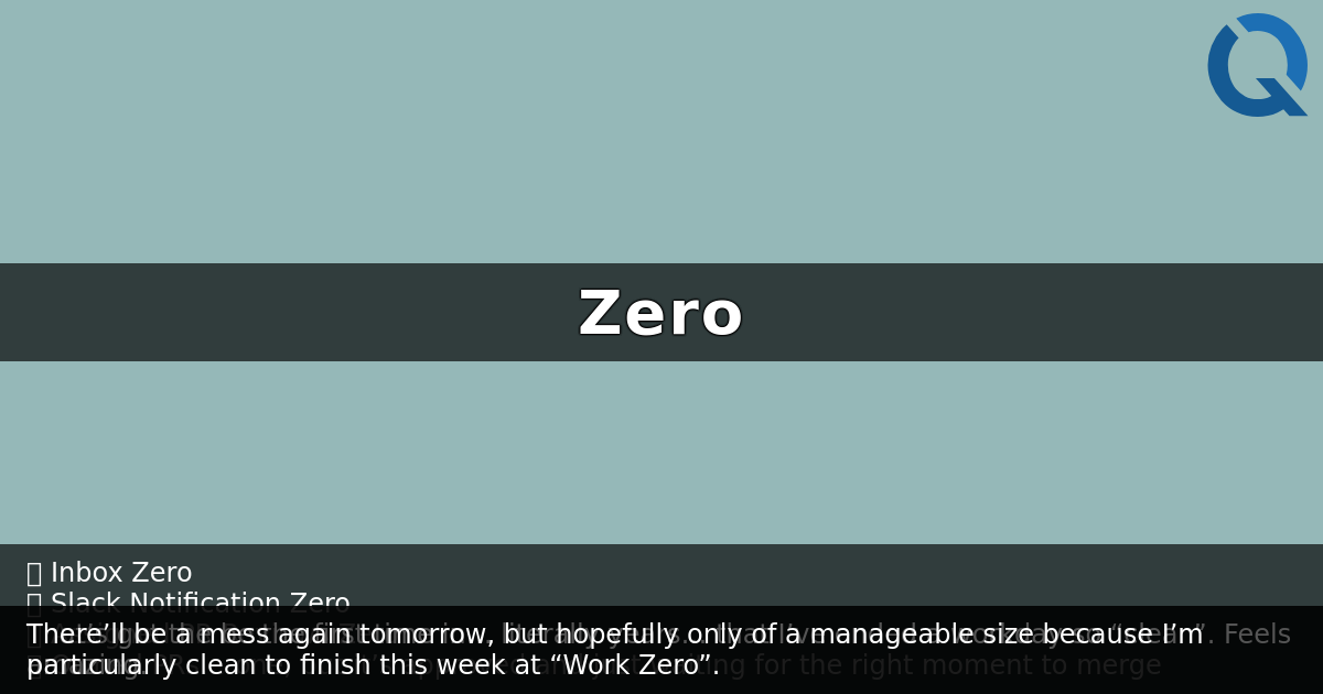 Zero – Dan Q