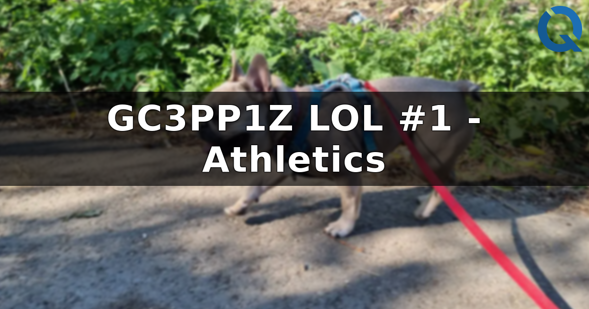Dan Q found GC3PP1Z LOL #1 – Athletics – Dan Q