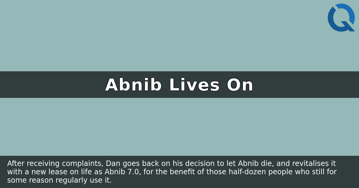 Abnib Lives On – Dan Q