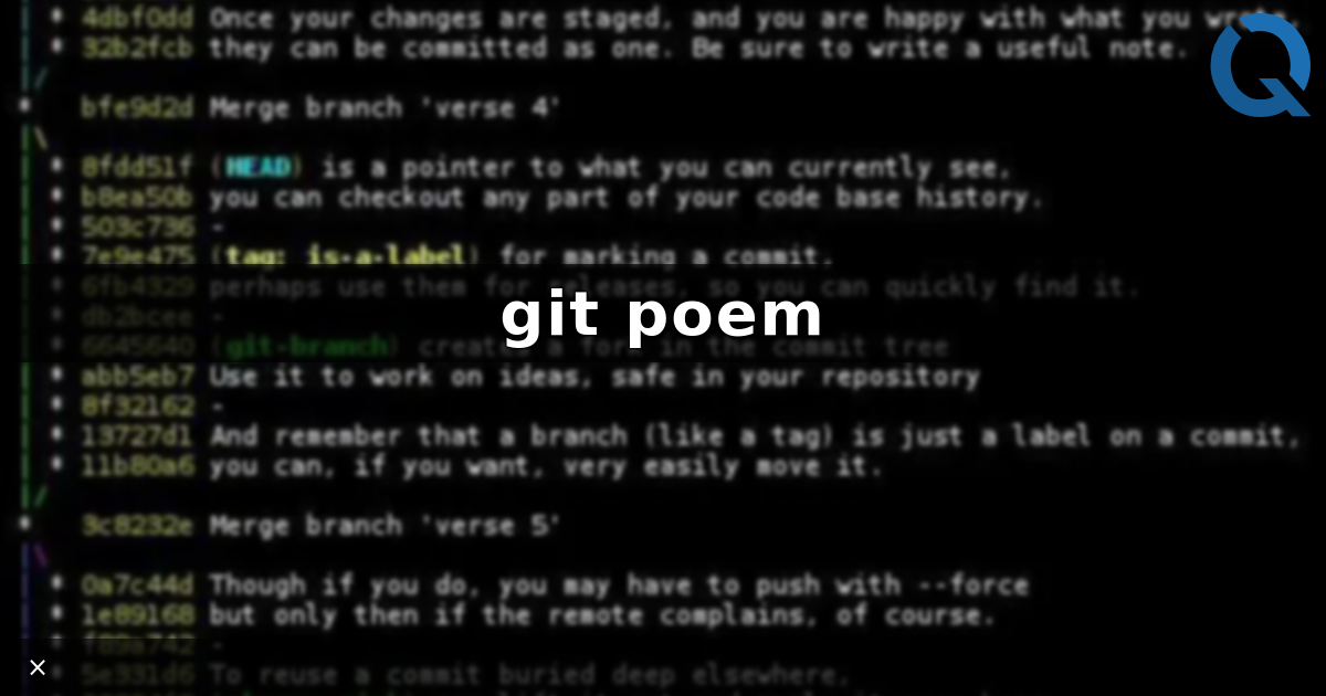 git poem – Dan Q