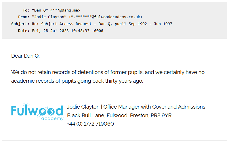 Permanent Record – Dan Q