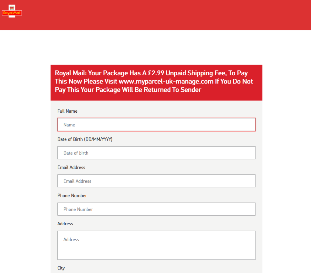 Parcel Delivery Scammers Could Try Harder – Dan Q